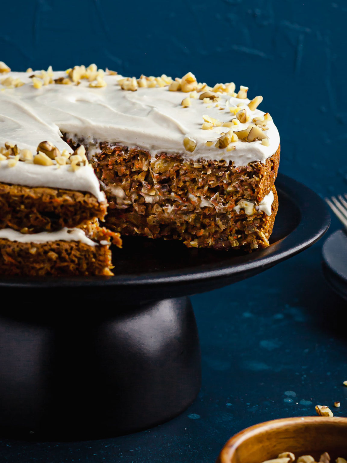Oil-Free Vegan Carrot Cake with Oat Flour (GF + WFPB) - The Throbbing ...